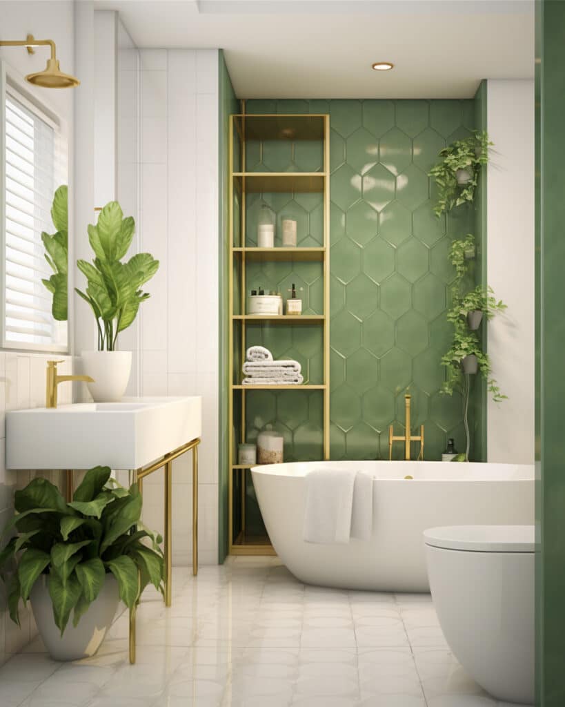 Green Bathroom Tiles: 18 Fresh Ideas for Your Remodel